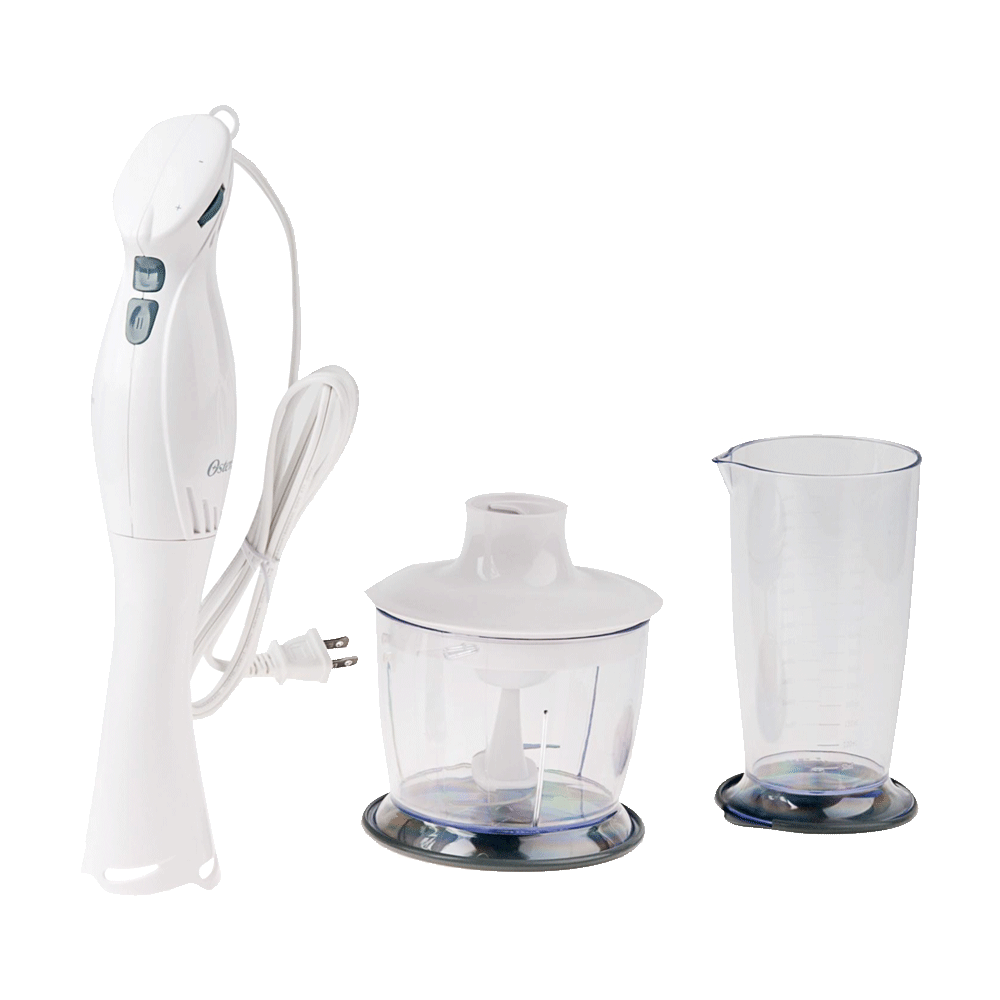 Batidora de Inmersion Oster 2612 Blanco + Pica Todo Blanco - Tienda Coomeva
