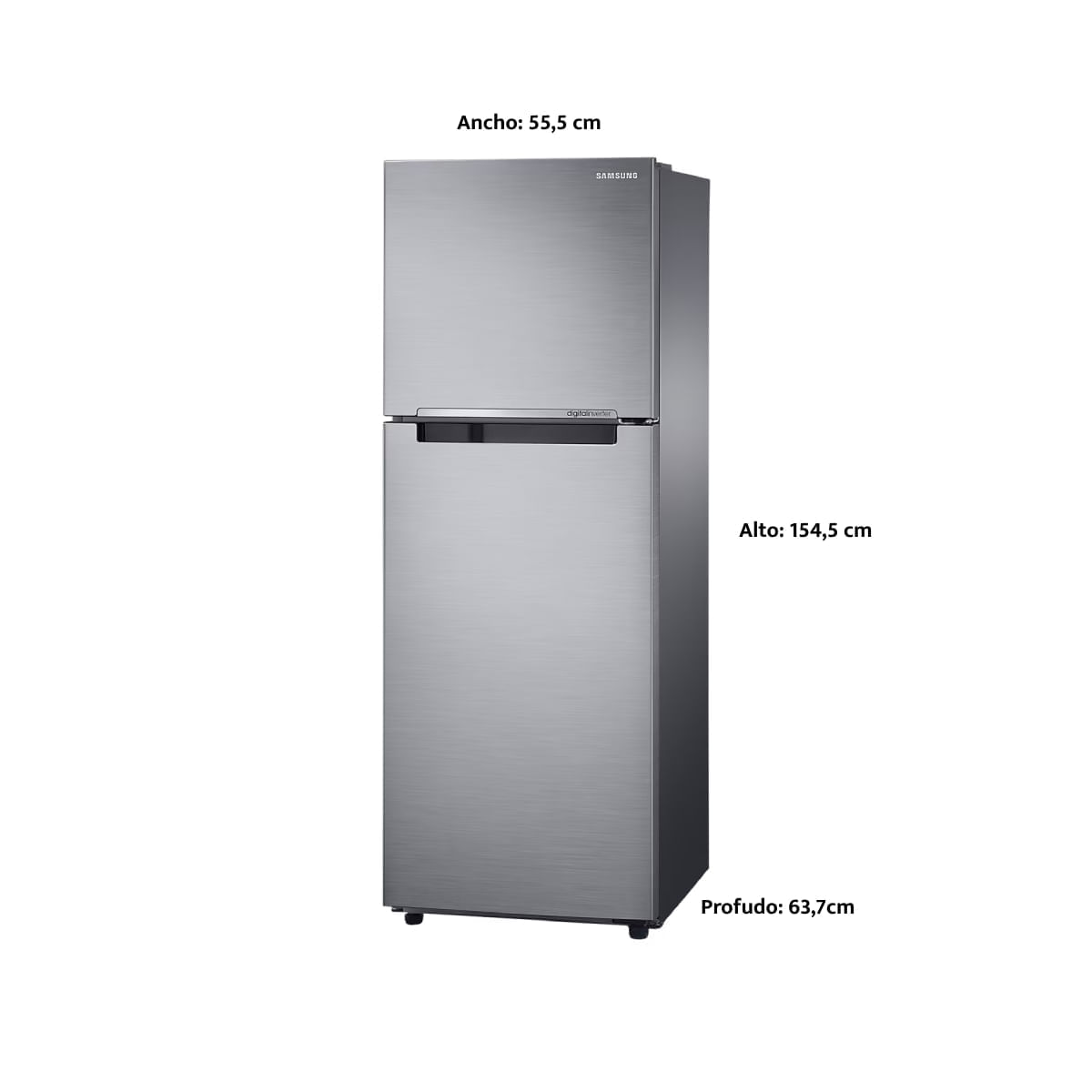 Nevera Samsung 243 Litros Brutos No Frost Inverter Gris Claro ...