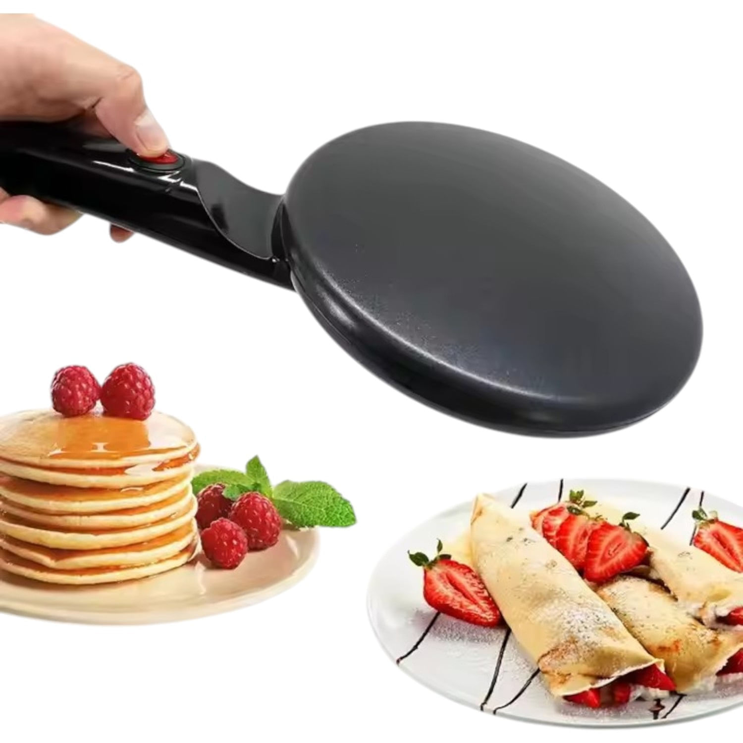 Crepera Electrica Antiadherente Facil De Usar - Tienda Coomeva