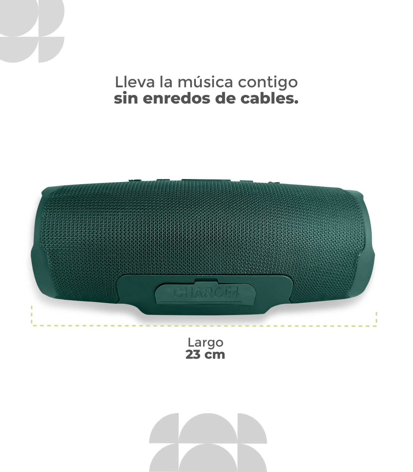 Parlante Inlambrico Charge 4 Verde - Tienda Coomeva