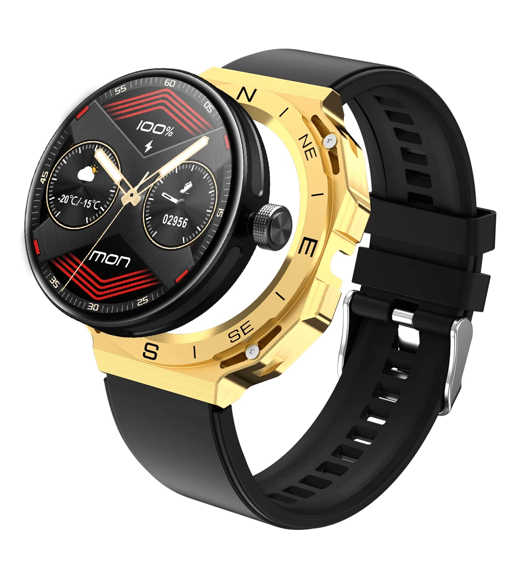 Reloj inteligente Mobulaa Modelo SK22 Smartwatch Dorado - Tienda Coomeva