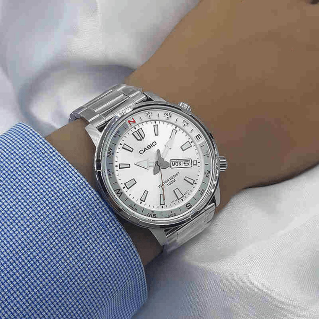 Reloj Casio MTD-130D-7A En Acero Para Hombre - Tienda Coomeva